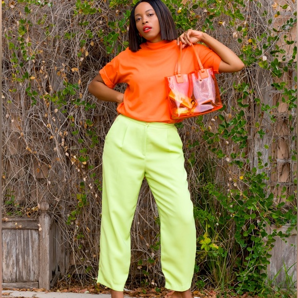 Cache | Pants & Jumpsuits | Vintage Cach Neon Pants | Poshmark
